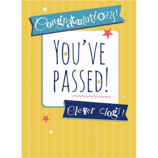 Congratulations Card - You've Passed Text Congratulations Card - You've Passed Text
