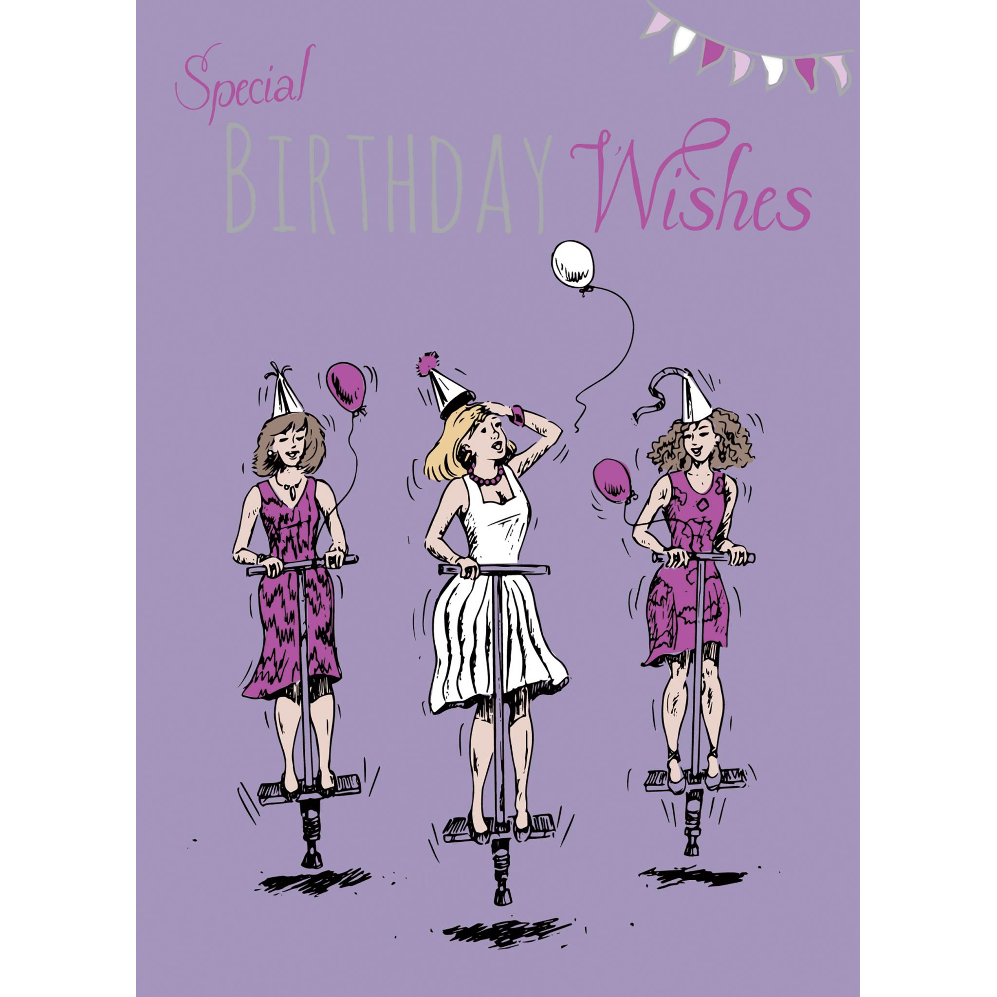 Young At Heart Card - Pogo Party