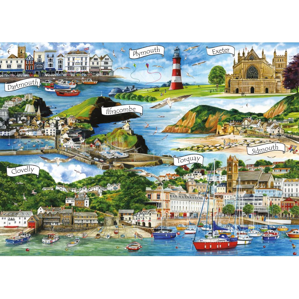 1000 Piece Jigsaw - Devon Montage | Animal Gift Club