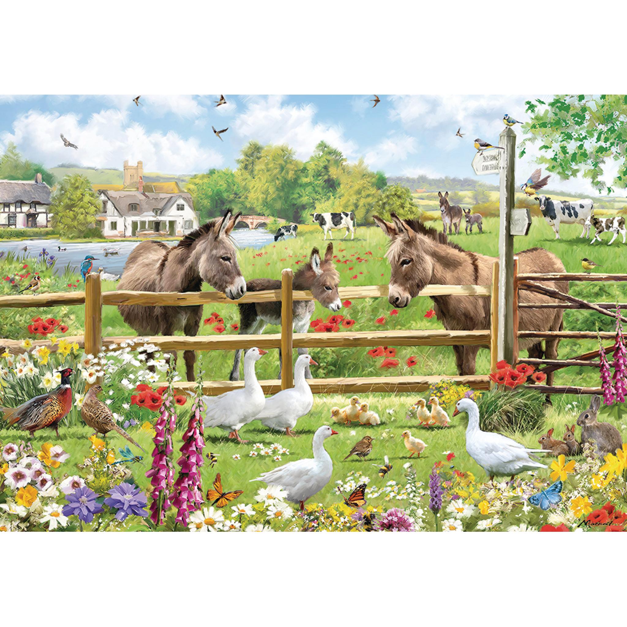 500 Piece Jigsaw - Meadow View | Animal Gift Club
