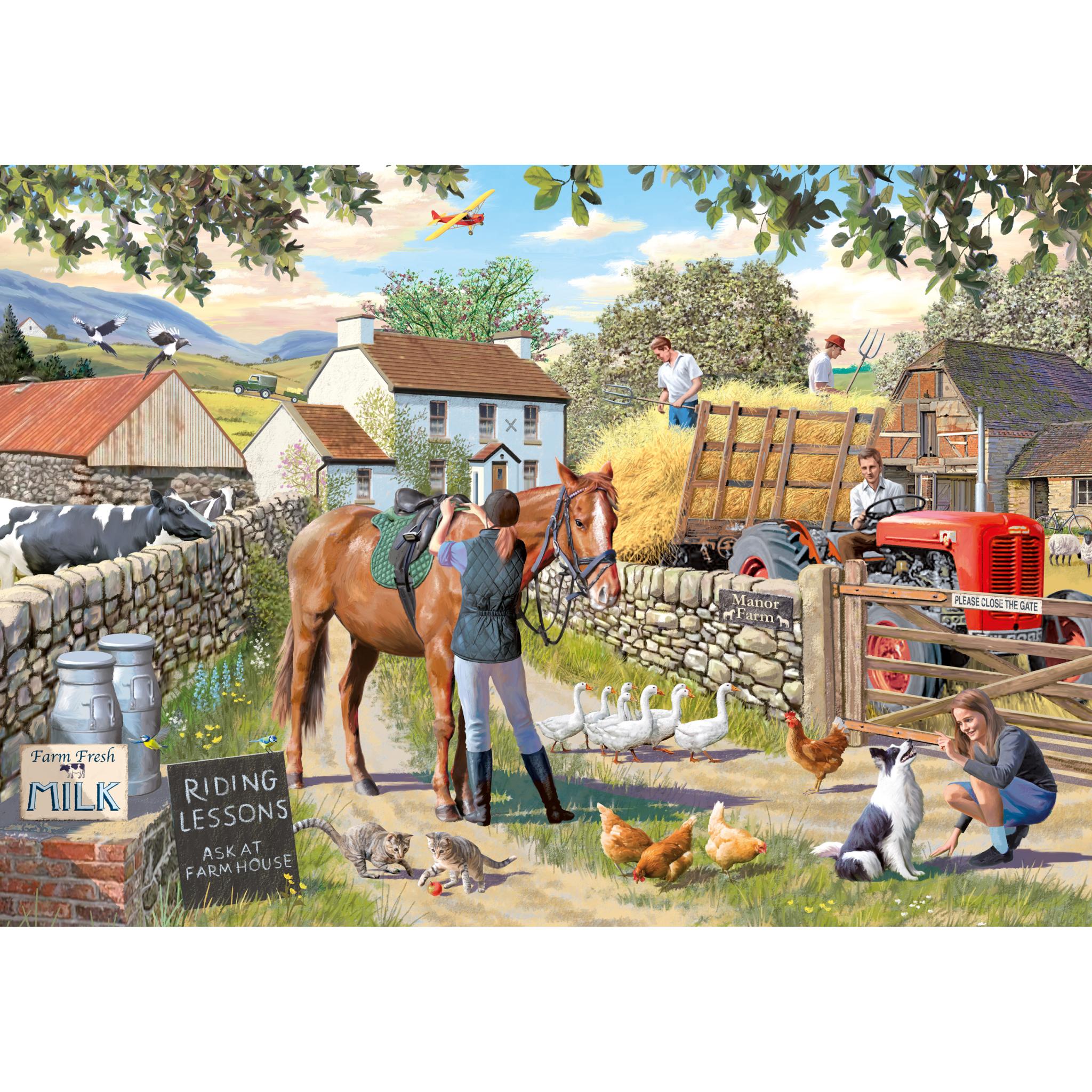 500 Piece Jigsaw - Manor Farm | Animal Gift Club