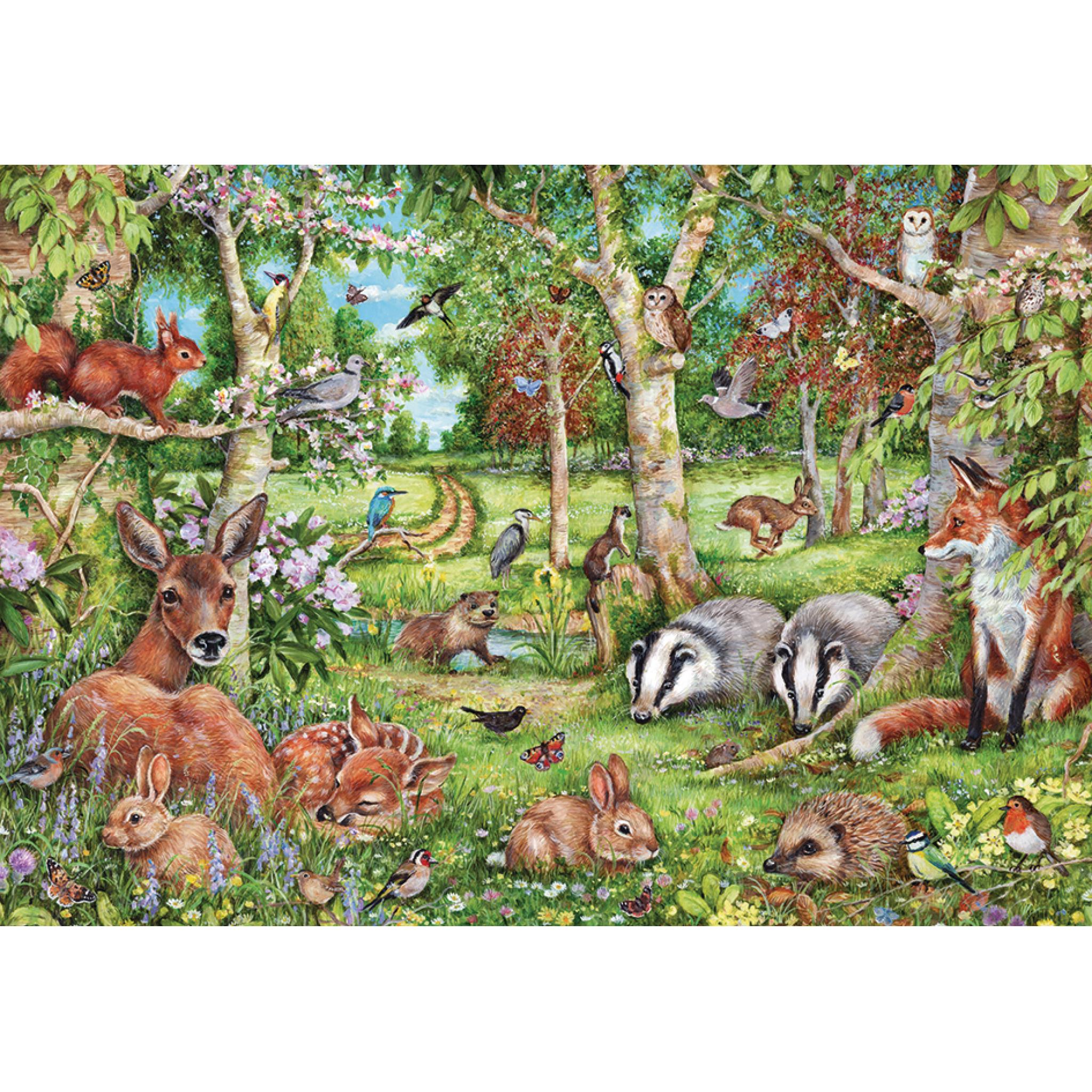 500 Piece Jigsaw - Woodland Adventures | Animal Gift Club